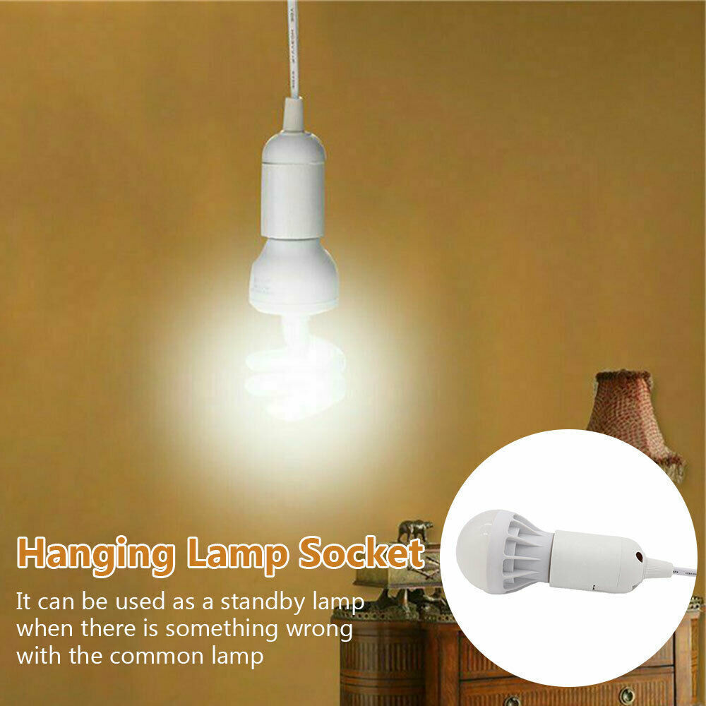 E27 Cable Cord Plug Pendant Lamp Light Bulb Holder Socket Base With ...