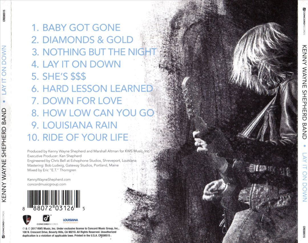 KENNY WAYNE SHEPHERD/KENNY WAYNE SHEPHERD BAND - LAY IT ON DOWN * NEW ...