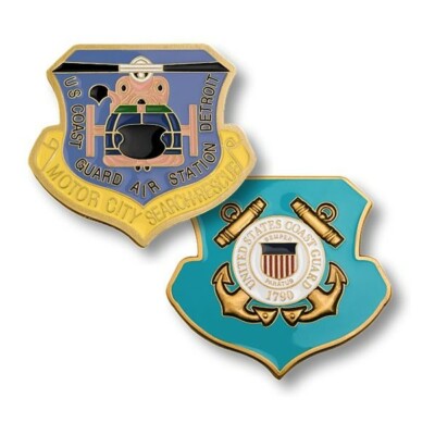 USCG COAST GUARD AIR STATION DETROIT 2" CHALLENGE COIN | eBay