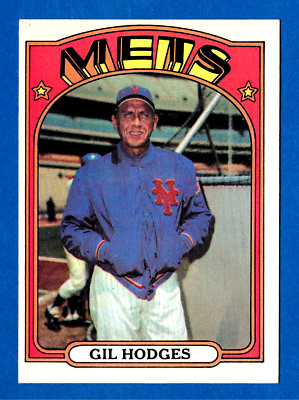 1972 TOPPS #465 GIL HODGES NEW YORK METS CARD -- NR MINT | eBay