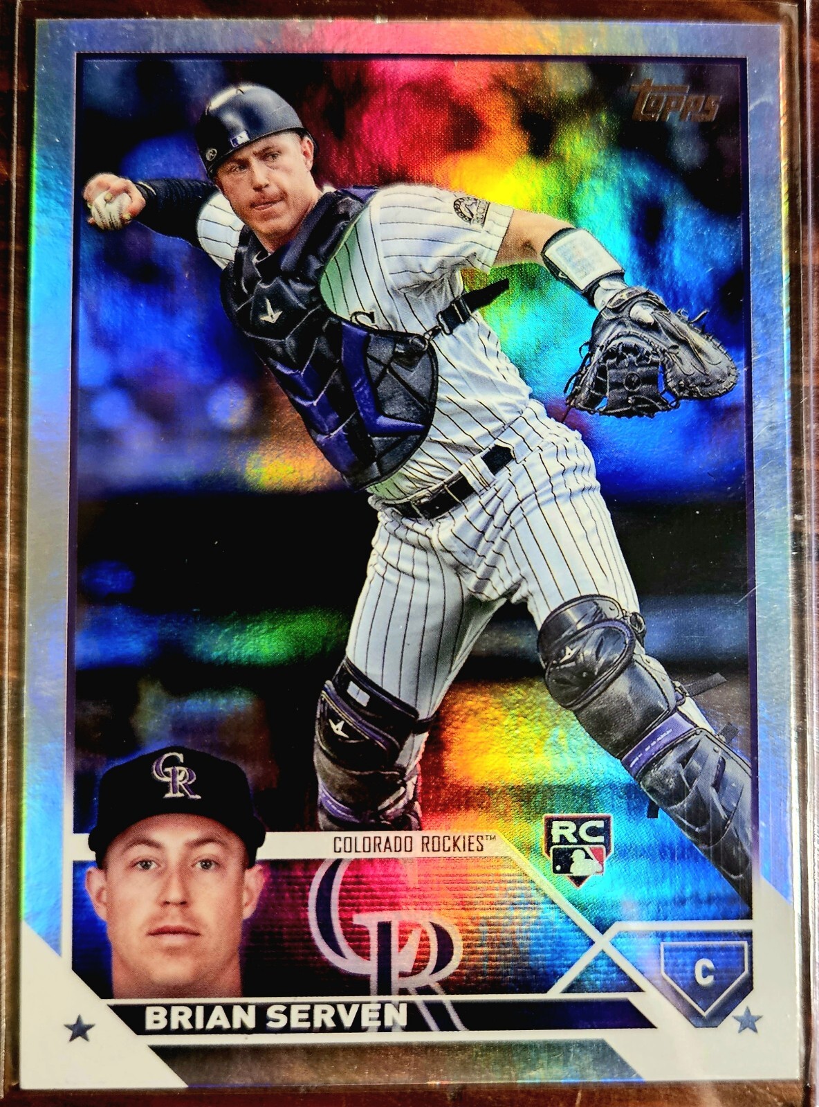 Colorado Rockies Brian Serven 2023 Topps Baseball Rainbow Foil Parallel ...