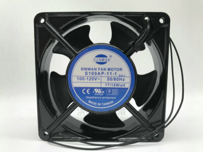 1 PCS SINWAN Fan S109AP-11-1 AC 100/120V 17/15w 12038 12CM 2 Wire | eBay