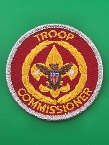 Troop Commissioner Patch With Silver Glitter Border BSA Boy Scouts NEW ...
