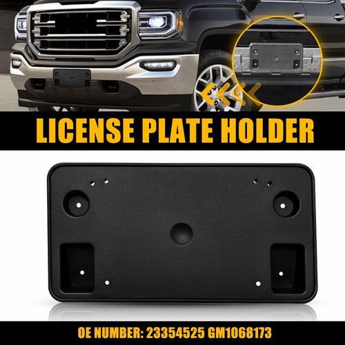 Front License Plate Bracket New For GMC 2016-2018 Sierra 1500 GM1068173 ...