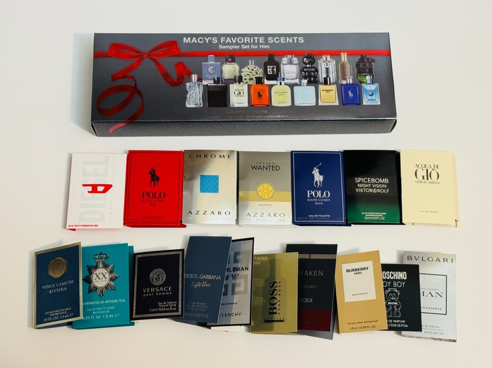 Limited 18-Pc. Favorite Scents Sampler Discovery Set For Him - Created ...