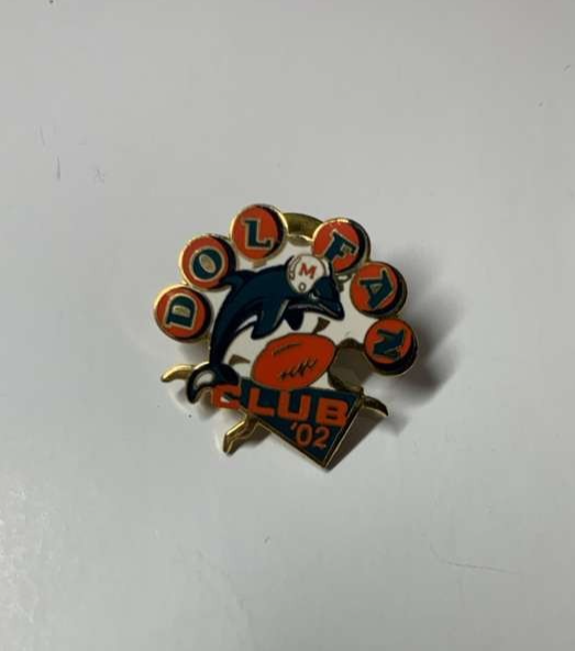 RARE Miami Dolphins DolFan Lapel Pin 2002 - 1" x 1" | eBay