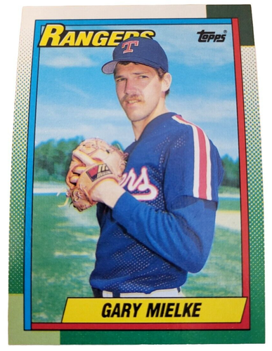 1990 Topps #221 Gary Mielke MLB Texas Rangers Baseball Card (W | eBay