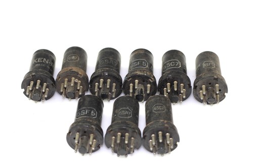 Lot of 9 Diffrent Brand Tubes 6SF5, 6SC7,6SA76SG7 | eBay