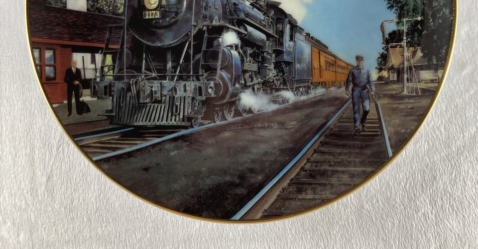 THE PANAMA LIMITED Great American Trains Plate Jim Deneen Passenger ...