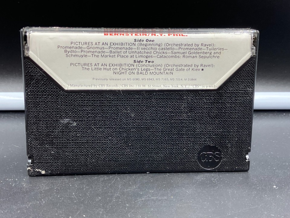 Leonard Bernstein: Mussorgsky Pictures at an Exhibition (Cassette Tape ...