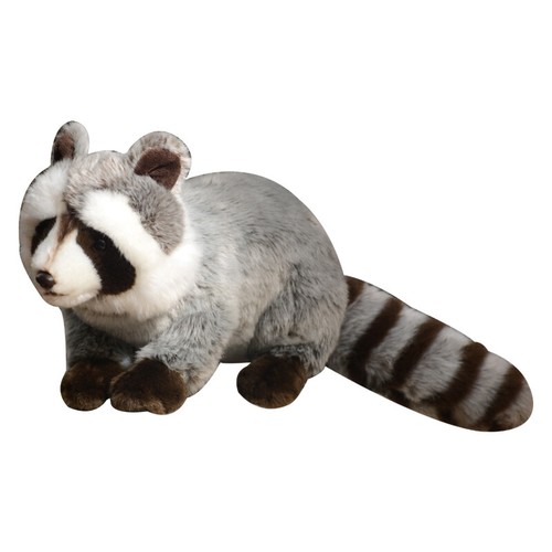 cute realistic raccoon stuffed animal lifelike plush toy doll kids gift ...