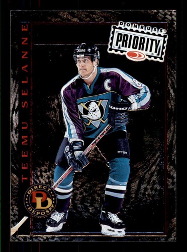 1997-98 Donruss Priority Hockey Direct Deposit Promo #15 Teemu Selanne ...