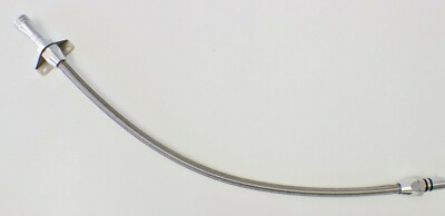 Ford AOD Flexible Transmission Dipstick Braided Stainless Steel, SBF ...