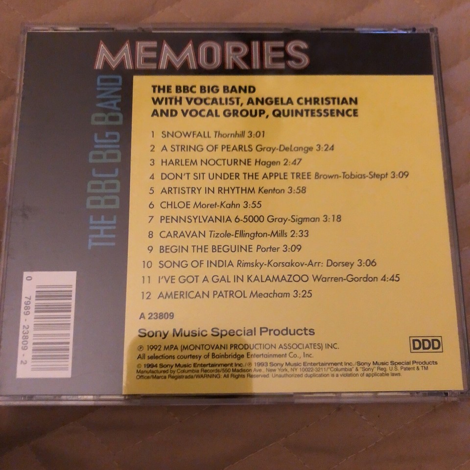 The BBC BIG BAND - Memories CD 1994 SONY | eBay