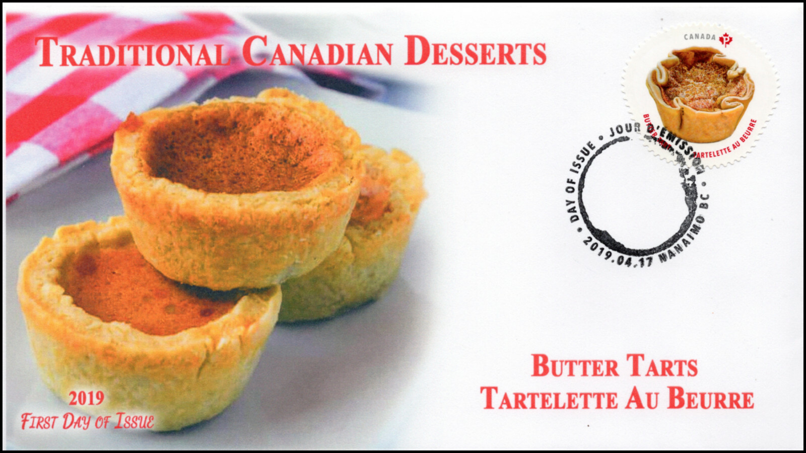 CA19-031, 2019, Traditional Canadian Desserts, Pictorial Postmark ...