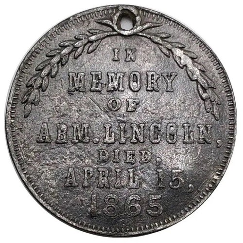 (1865) Abraham Lincoln 36-560Wwm Civil War Dog Tag Counterstamped C | eBay