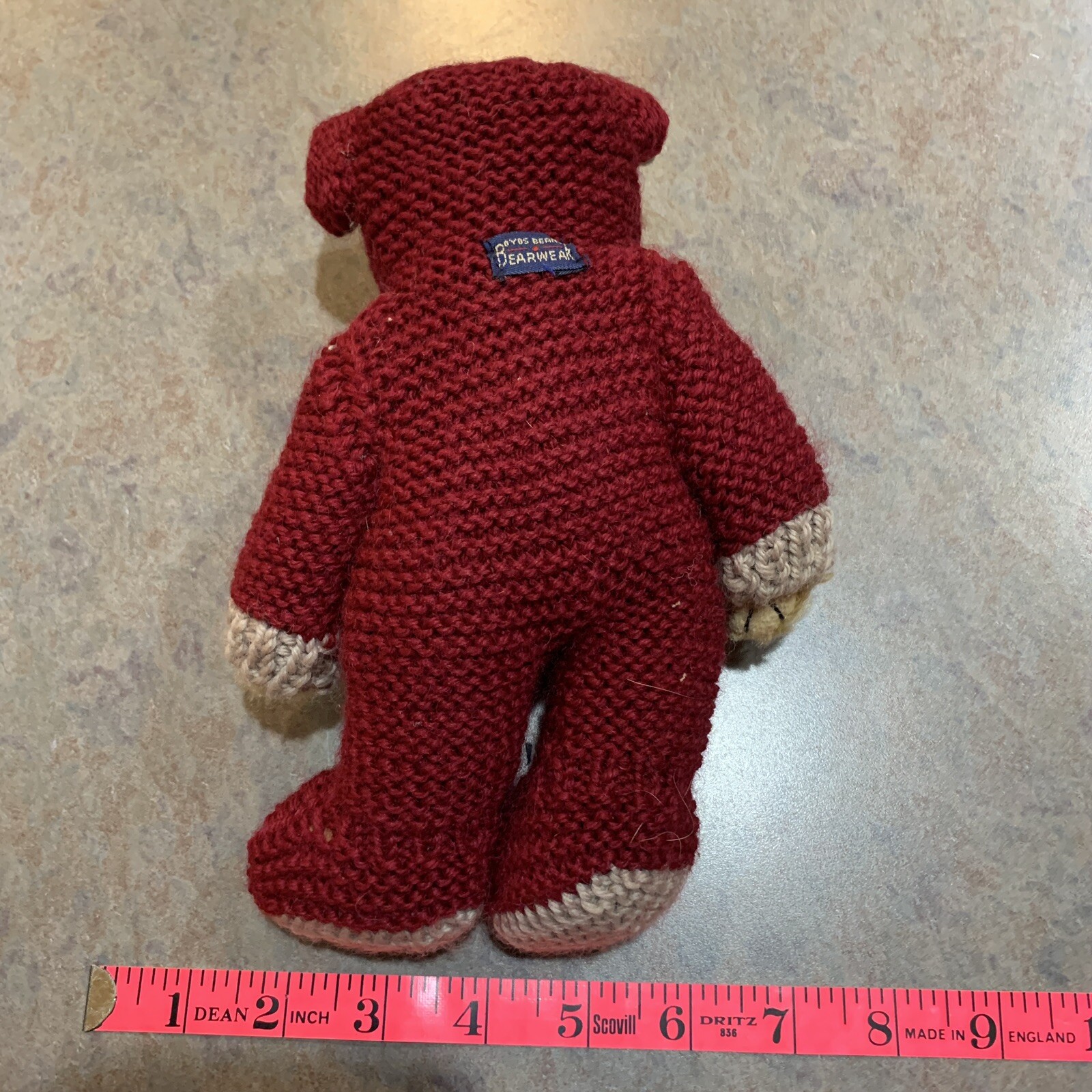 Boyds Bears KARLA MULBEARY #915500 1999 Plush 8” Red Knit Footed PJ’s ...