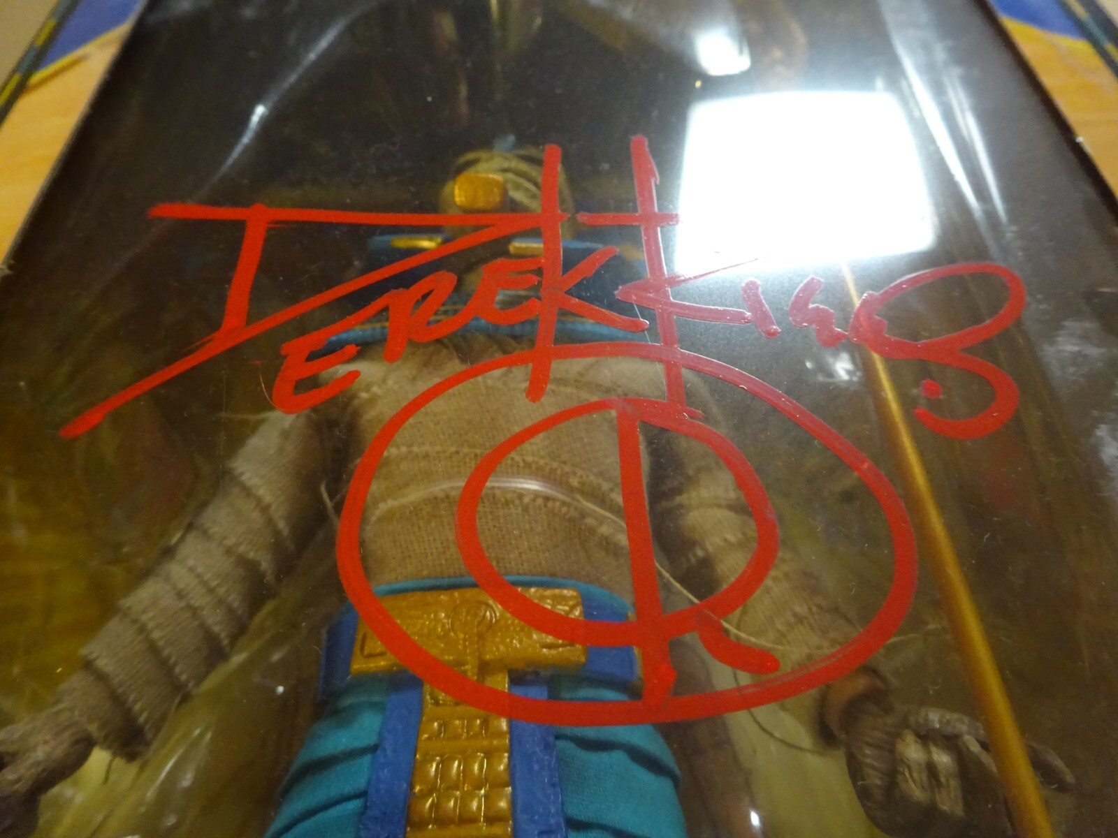 Signed Derek Riggs Iron Maiden Autographed Powerslave NECA Figure BAS ...