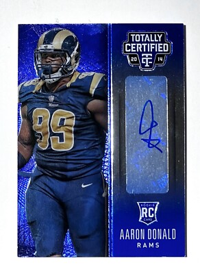Aaron Donald 2014 Panini Totally Certified Rookie Auto #/25 Super Bowl ...