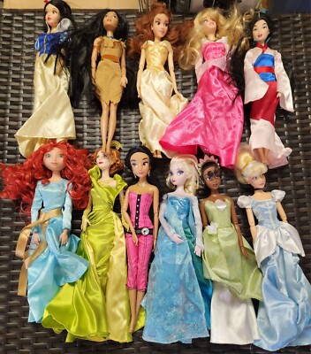 Disney princesses Barbie dolls (LOT OF 11 DOLLS) | eBay