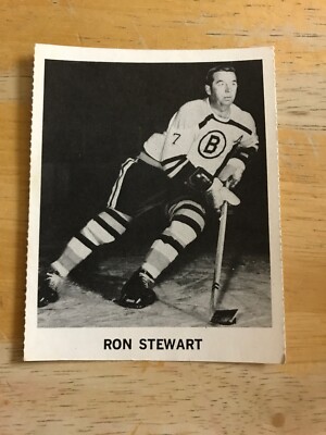 1965 - 66 Coca Cola NHL Hockey Card Ron Stewart Boston Bruins Coke Rare ...