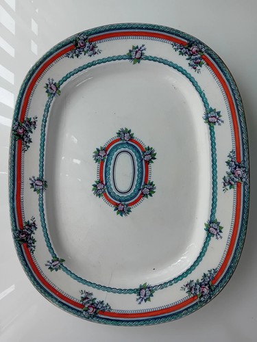 Pinder, Bourne Hope Cable Pattern Large Ceramic Platter, 1800s ...