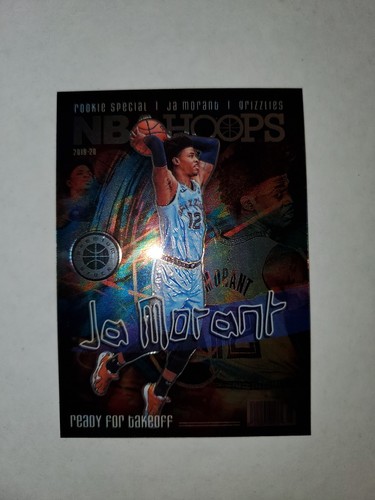 JA MORANT ROOKIE CARD 2019-20 NBA HOOPS SPECIAL READY FOR TAKEOFF RC ...