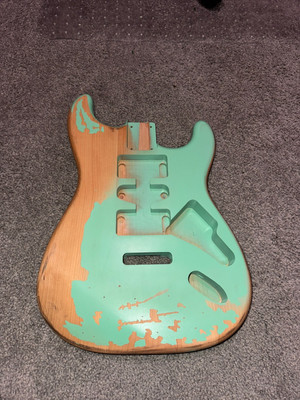 Relic DIY Electric Guitar Body Nitro Top Alder Wood ST Style H-S-H ...