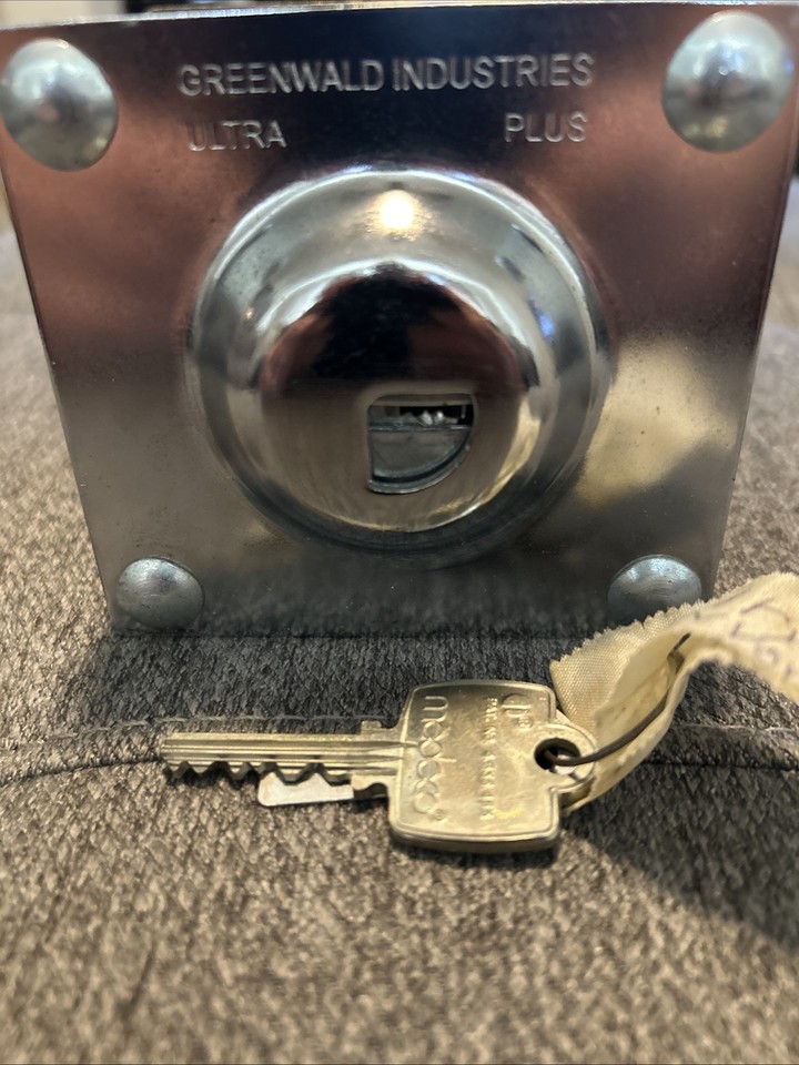 GREENWALD Coin Laundry Replacement MONEY BOX LOCK & KEY 810135203784| eBay