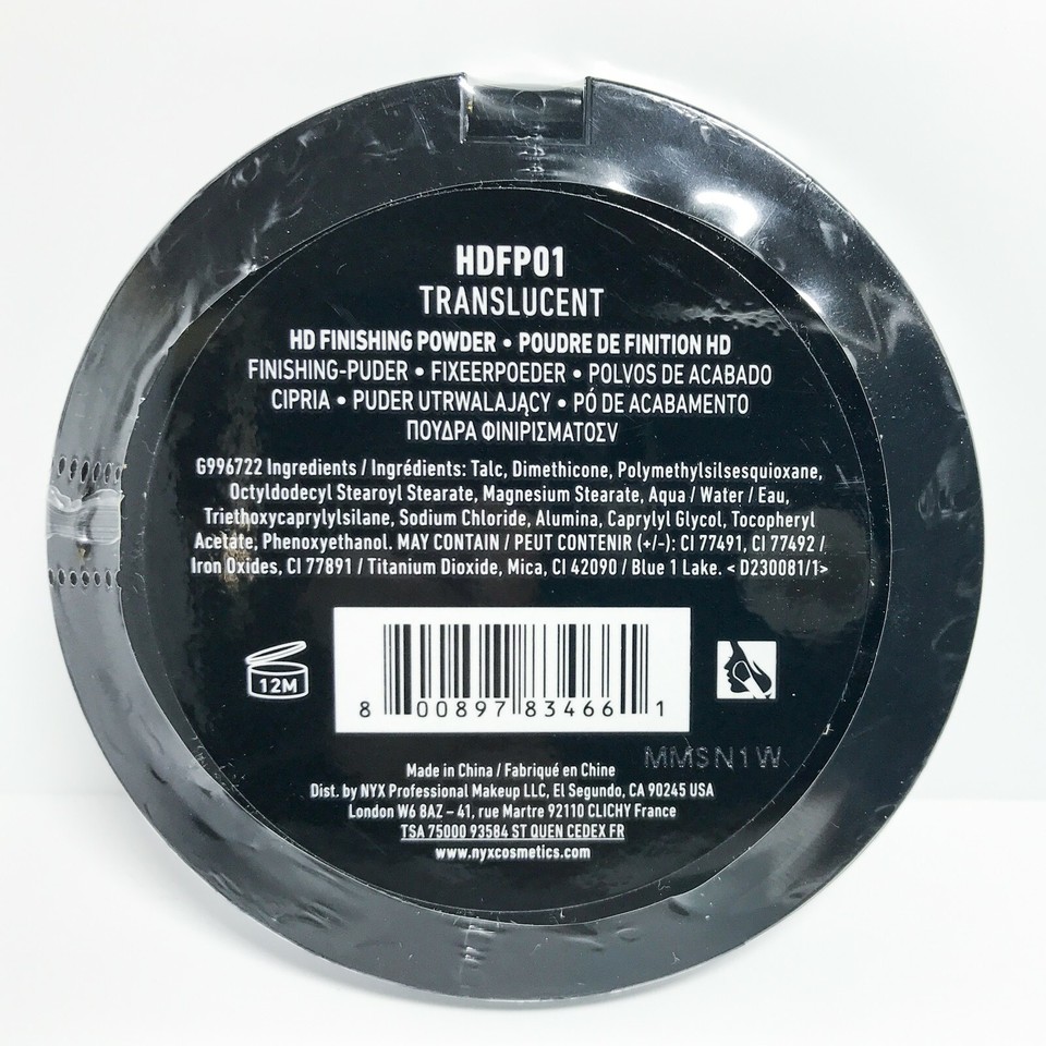 NEW NYX Professional Makeup HD Finishing Powder HDFP01 Translucent 0 ...