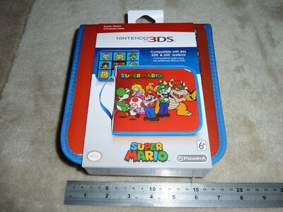 NINTENDO 2DS 3DS XL OFFICIAL SUPER MARIO CONSOLE ZIP FOLIO CARRY CASE ...