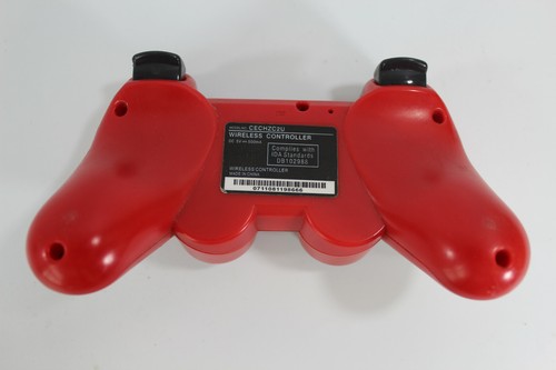 SONY PLAYSTATION 3 RED DUALSHOCK WIRELESS CONTROLLER PS3. MODEL ...