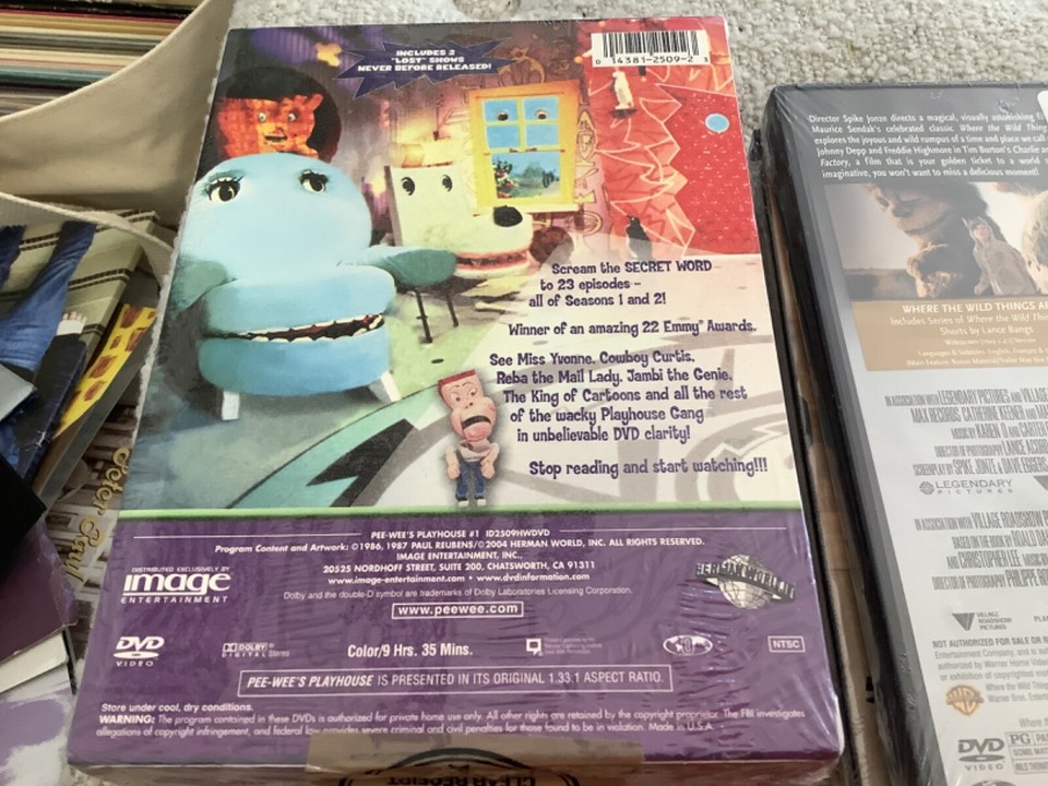 Pee Wee’s Playhouse #1 Box Set…Brand New…5 DVDs | eBay