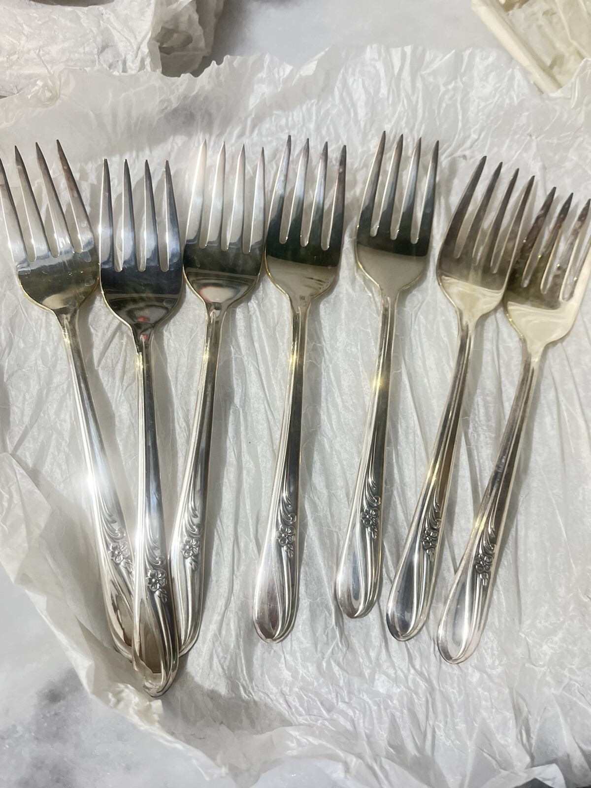 50 Assortment H&T MFG Co Silverplate 1940s (?) MEADOW FLOWER see ...