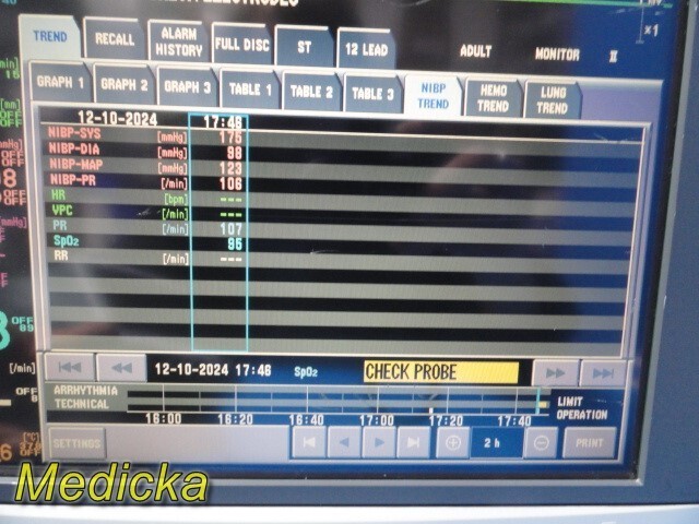 2012 Nihon Kohden Lifescope BSM 6000 Series Monitor AY-651P Module ...