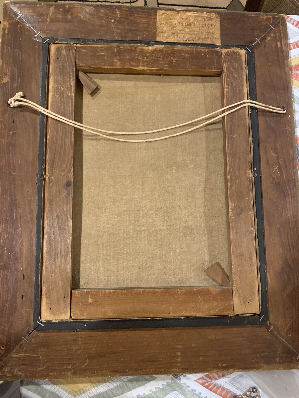 Antique Oil Painting Hastings And Davenport Original Guilded Frame Rare ...