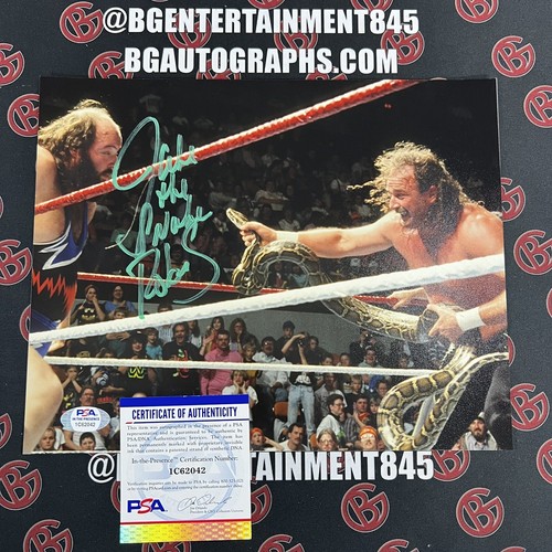 Jake The Snake Roberts Signed Autograph 8x10 Photo #3 w/ PSA COA | eBay