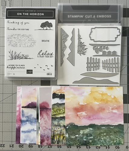 Stampin' Up! ON THE HORIZON Stamp Set & Dies & 12 DSP Sheets ***GENTLY ...