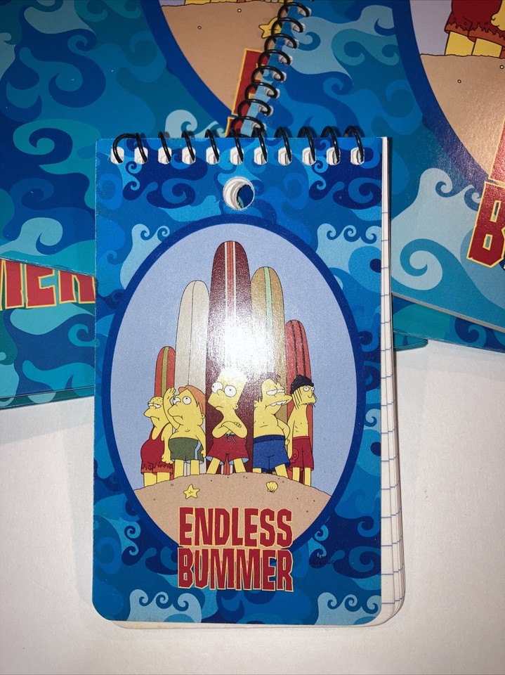 2000 Kittrich The Simpsons School Lot Notepad Notebook Folder 3 Ring ...