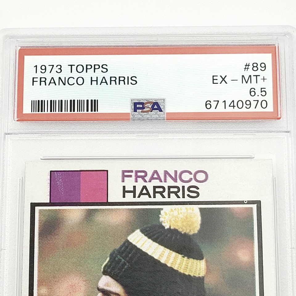 1973 Topps #89 Franco Harris Rookie Card PSA 6.5 EX-MT+ Pittsburgh ...