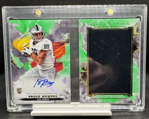 2024 Topps Inception - Brock Bowers Genesis Autograph Relic Booklet ...