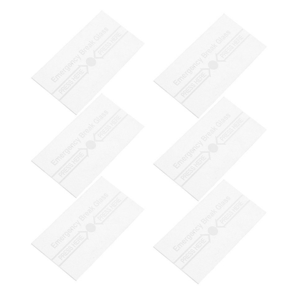 6pcs Emergency Break Glass: Fire Alarm Break Glass Replacement - Manual ...