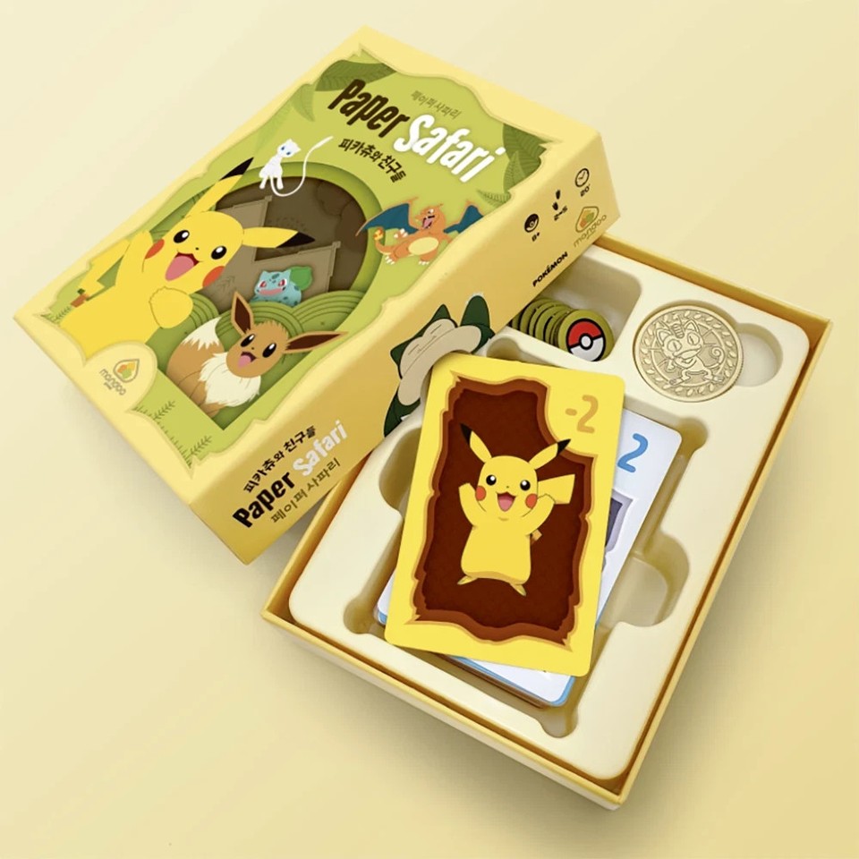 Pokemon Paper Safari Pikachu and Friends Board Card Game Korean | eBay