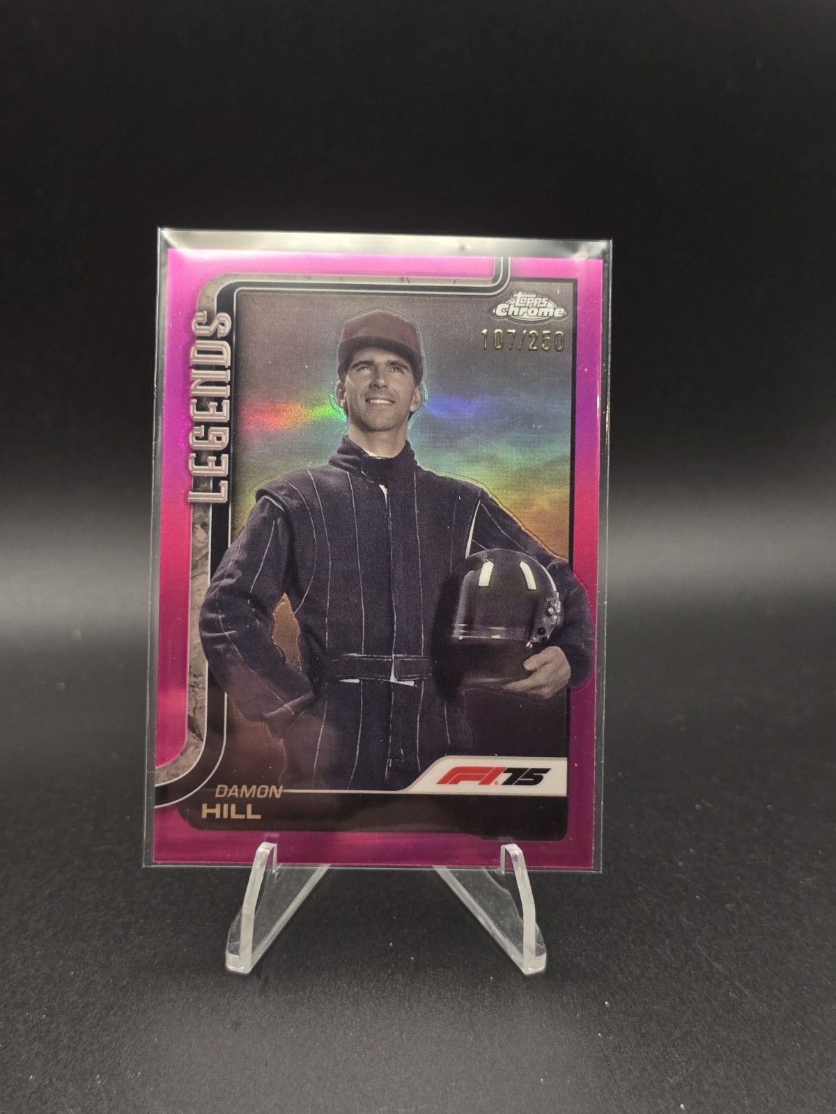 Topps F1 Formula 1 2025 2026 Chrome Legends /250 Damon Hill pink ...