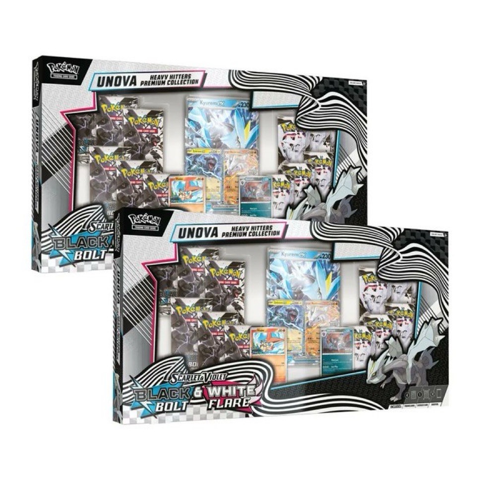 Unova Heavy Hitters Black Bolt White Flare TWO BOX SET COSTCO IN HAND ...