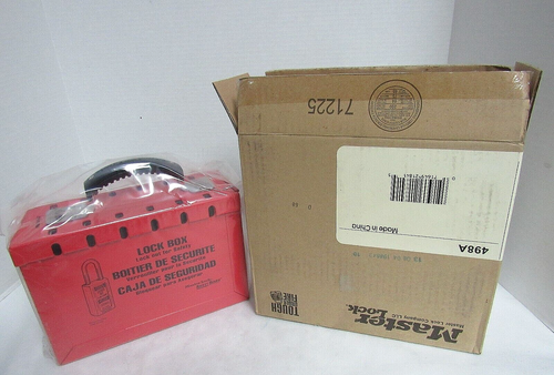 MASTER LOCK 498A RED LOCKOUT BOX 12 LOCKS, 9"L X 3-1/2"D X 6"H: | eBay