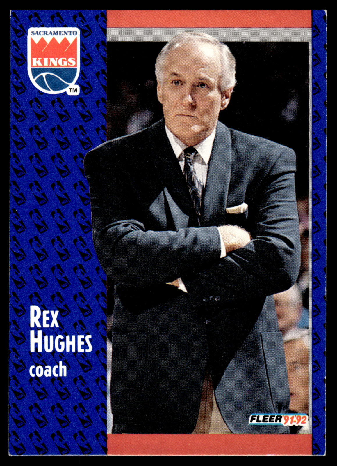 1991 Fleer #349 Rex Hughes Coach Sacramento Kings | eBay