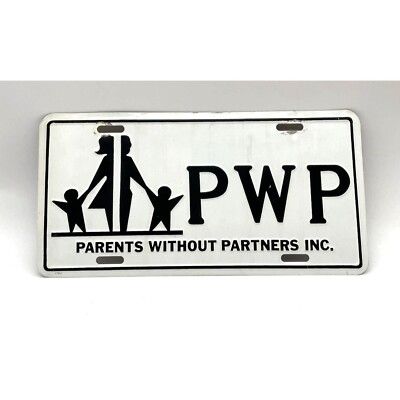 Vintage Parents Without Partners Vanity License Plate | eBay