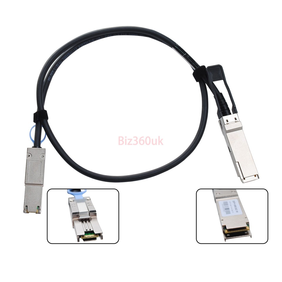 QSFP SFF-8436 Mini SAS SFF-8088 Cable 1 Meter Netapp DS4243 DS4246 ...
