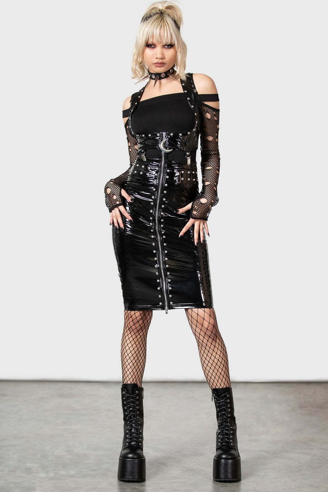 KILLSTAR Gothic Goth Okkult Punk Bodycon Minikleid - Madame Hexx | eBay.de